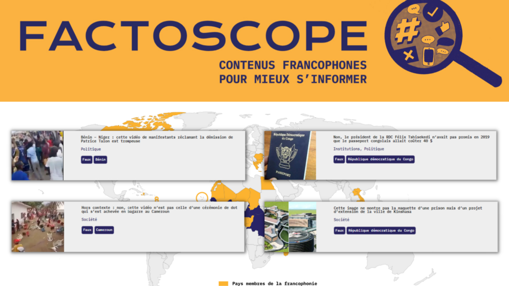 Factoscope, un outil pour valoriser le travail des fact-checkers francophones - Les dessous de l ...
